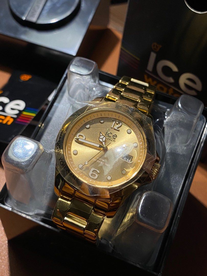 Ice watch gold, Men's Fashion, Watches & Accessories, Watches on Carousell
