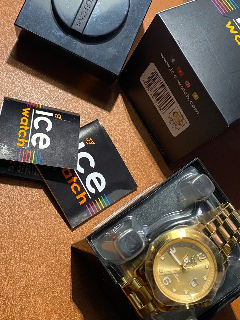 Ice watch gold, Men's Fashion, Watches & Accessories, Watches on Carousell
