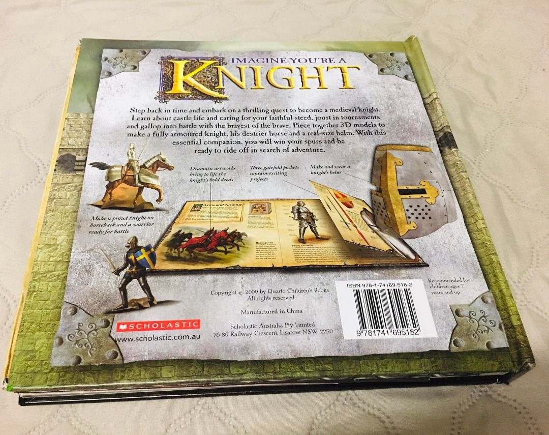 Imagine You're A Knight - 3D Fully Armoured Knight Activity Book (hard ...