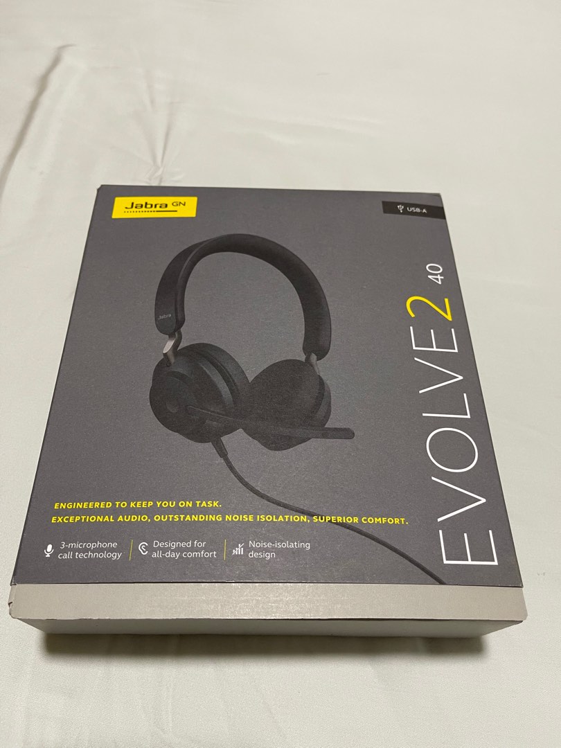 Jabra Evolve2 40, Audio, Headphones & Headsets on Carousell