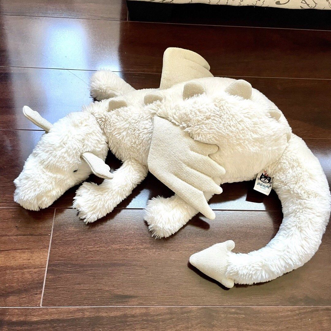 Jellycat Snow Dragon, Hobbies & Toys, Toys & Games on Carousell