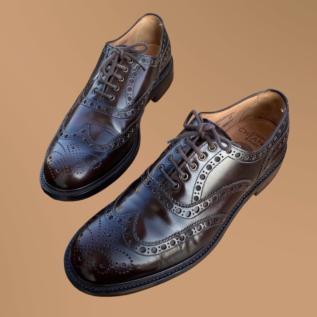 Joseph Cheaney & Sons Arthur III Oxford wingtip Brogue in Mocha Calf ...