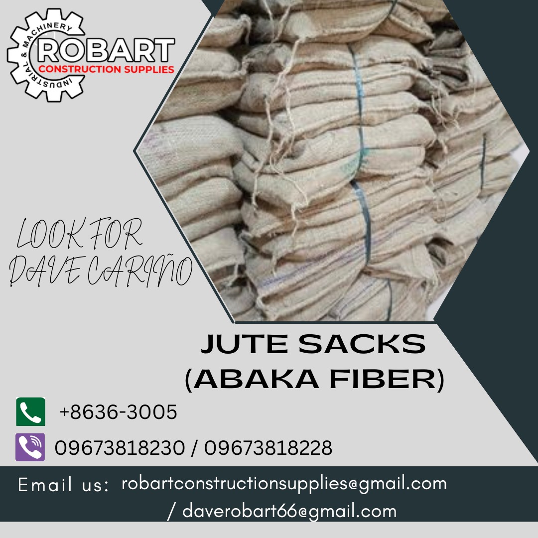 JUTE SACKS ( ABAKA FIBER ), Commercial & Industrial, Construction Tools ...