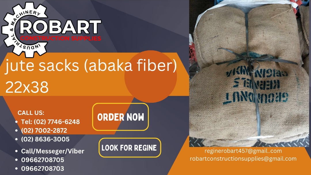 jute sacks (abaka fiber) 22x38, Commercial & Industrial, Construction ...