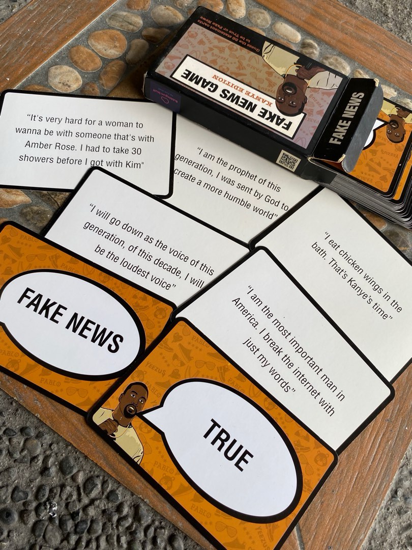 Kanye West Fake News Card Game, Hobbies & Toys, Memorabilia ...