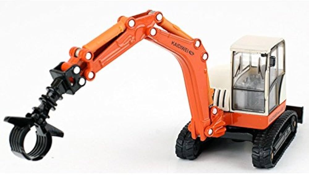 KDW 1:50 Compact Excavator Grabber/Grapple Diecast Metal Collection ...