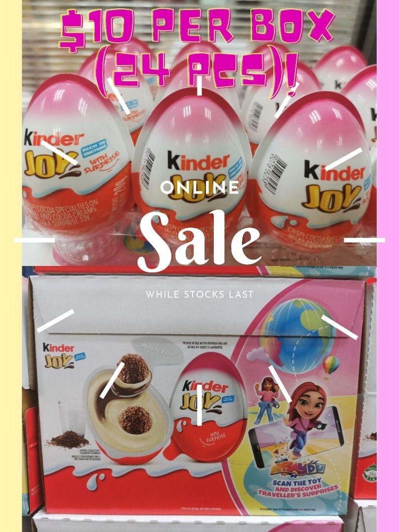 Kinder Joy - 1 box for only $10 (24 pieces of Kinder Joy inside with ...