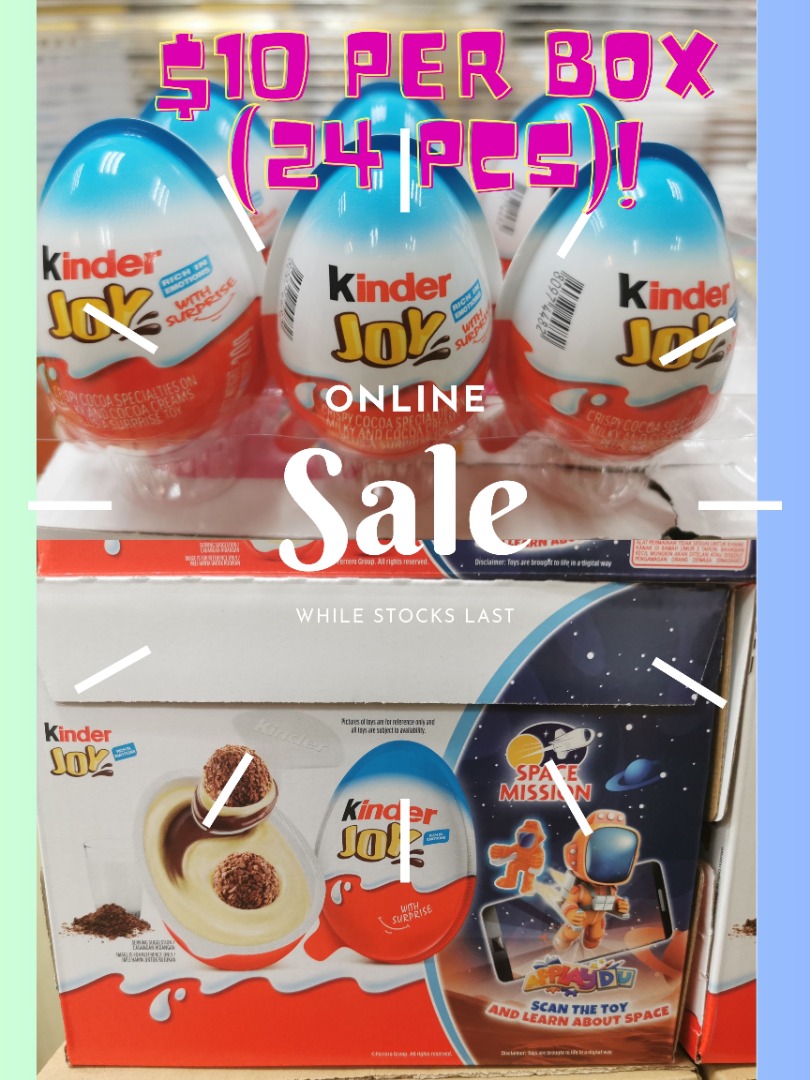 Kinder Joy - 1 box for only $10 (24 pieces of Kinder Joy inside with ...