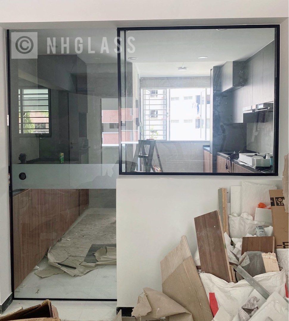 Kitchen door / bto door/ glass door / sliding door / swing door / yard ...