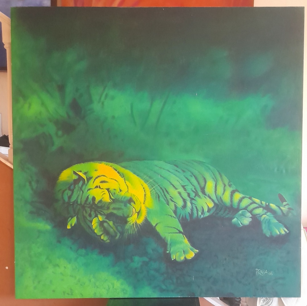 Koleksi Lukisan SLEEPING TIGER 2008, Desain & Kerajinan Tangan, Karya ...