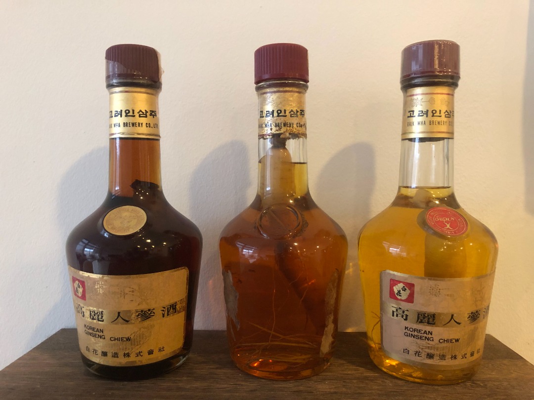 Korean Ginseng Chiew Liquor x3, Food & Drinks, Alcoholic Beverages on ...