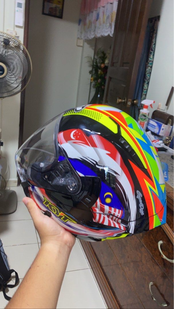 KYT 3 NATION, Motorcycles, Motorcycle Apparel on Carousell