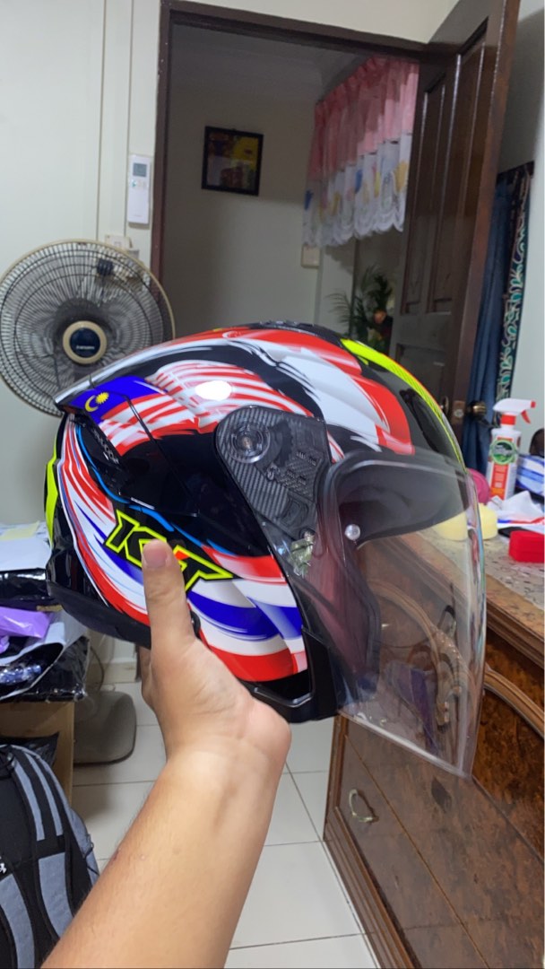 KYT 3 NATION, Motorcycles, Motorcycle Apparel on Carousell