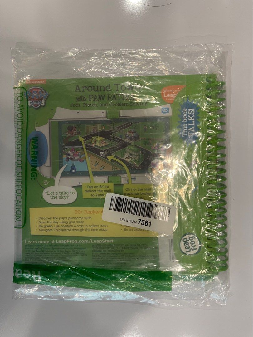 LeapFrog LeapStart 3D Around Town with PAW Patrol Book,Level 2, Hobbies ...