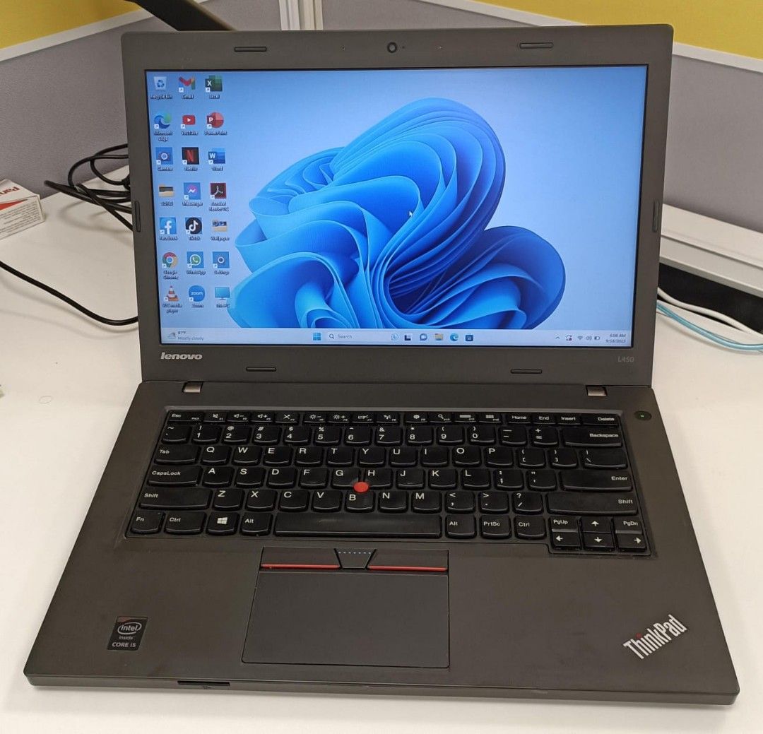 Lenovo ThinkPad L450 Intel Core i5 5th Gen Ram 8GB SSD 512GB Display 14 ...