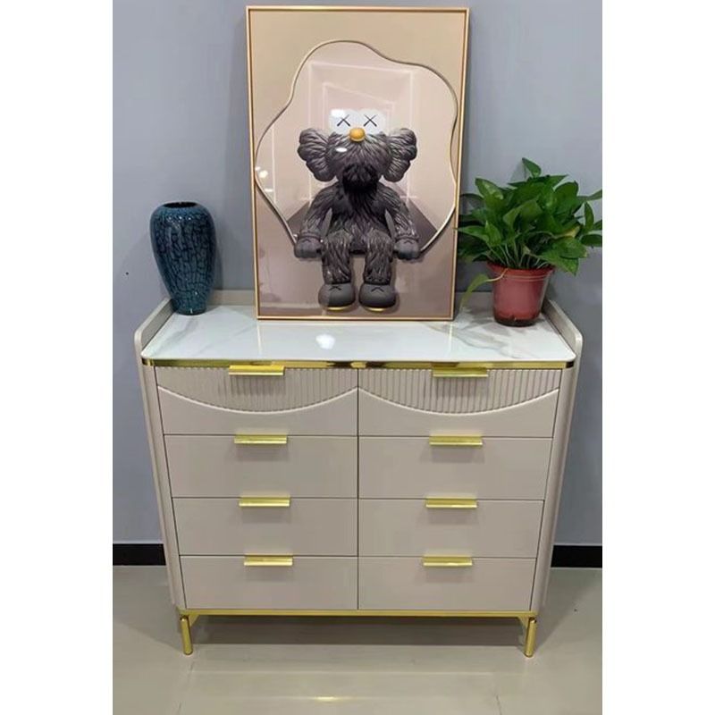 Light luxury drawer cabinet bedroom modern simple storage cabinet ...