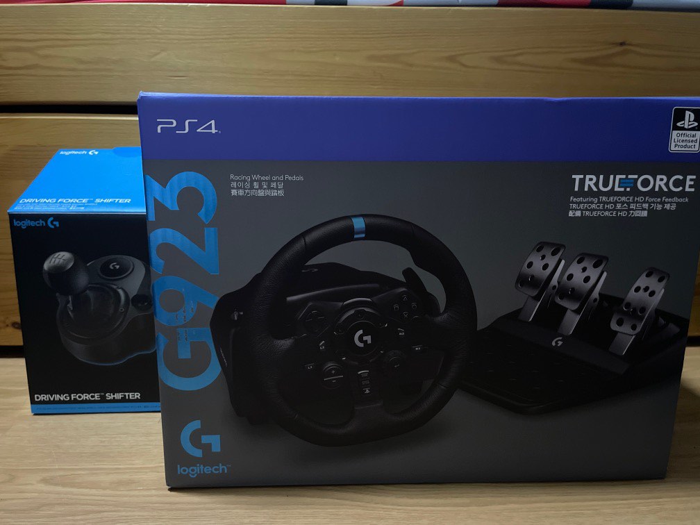 Logitech G923 with shifter, Video Gaming, Gaming Accessories ...