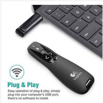 Logitech R400 Wireless Presenter With Red Laser Red Laser Pointer PPT ...