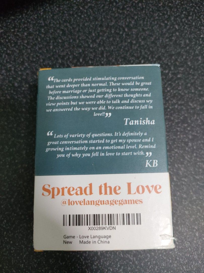 Love Language - Card game friendly for friends, family and loved ones ...
