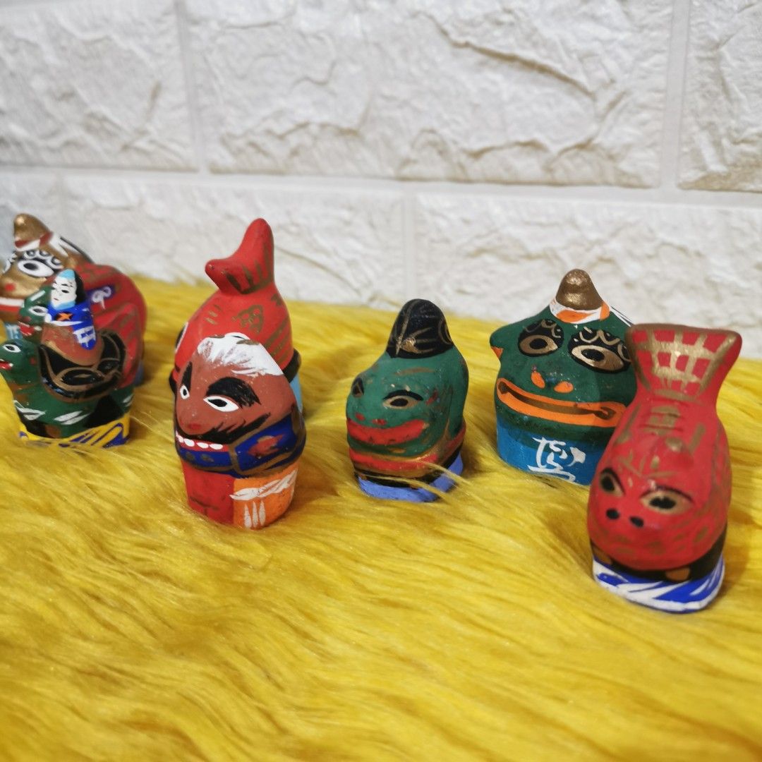 Lucky Japan Karatsu Kunchi Hikiyama, 9 Noguchi Zenko clay dolls ...