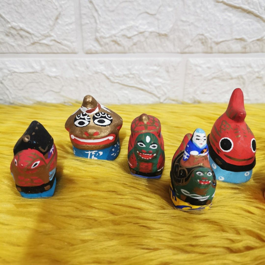 Lucky Japan Karatsu Kunchi Hikiyama, 9 Noguchi Zenko clay dolls ...