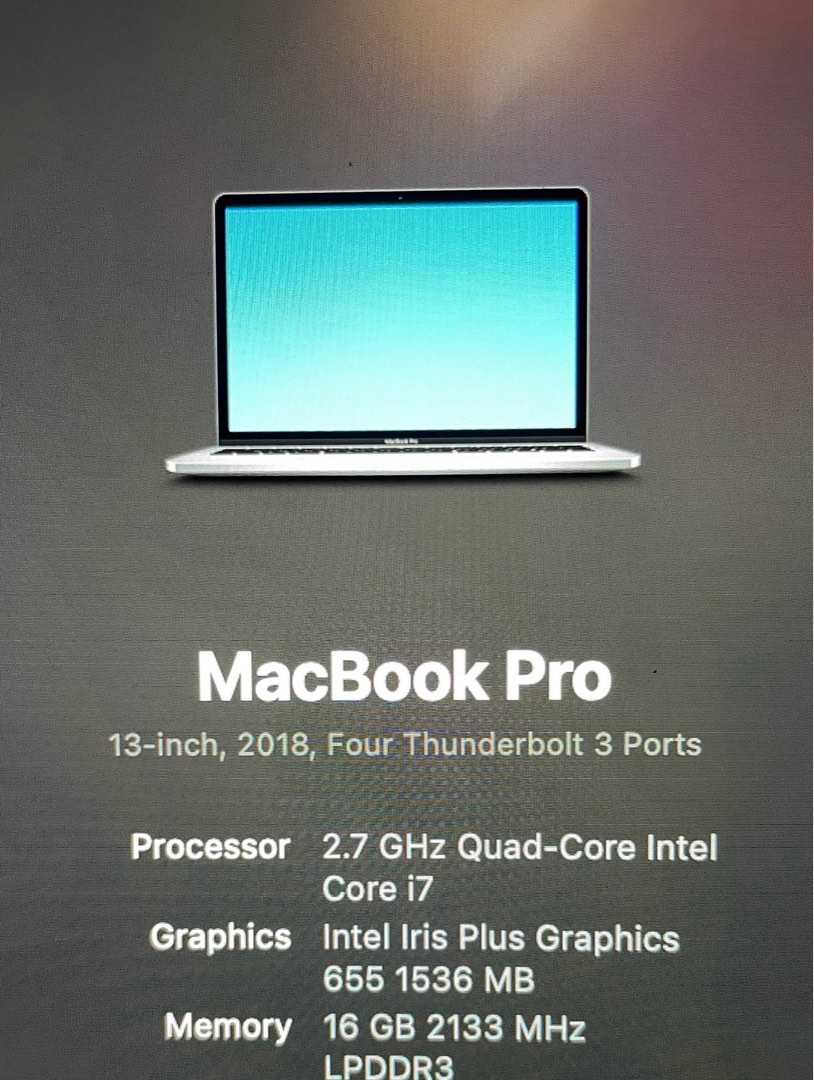 MacBook Pro 2018 16GB Ram 256GB, Computers & Tech, Laptops & Notebooks ...