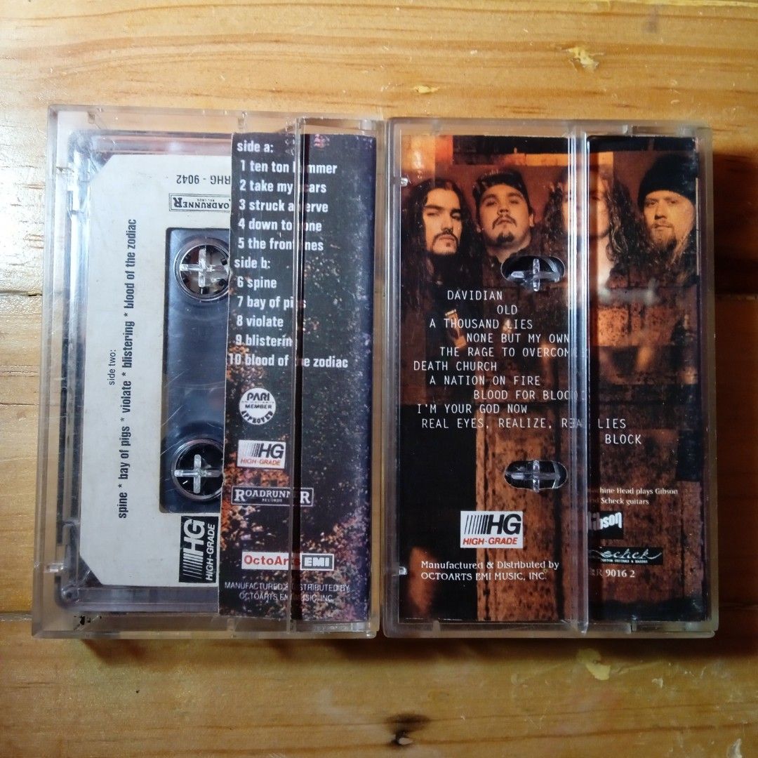 Machine Head (Groove Metal) Cassette Tapes, Hobbies & Toys, Music ...