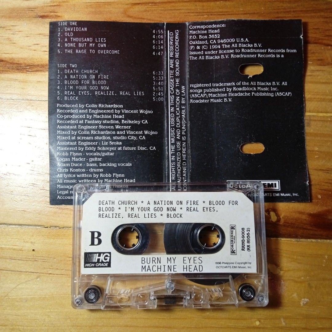 Machine Head (Groove Metal) Cassette Tapes, Hobbies & Toys, Music ...