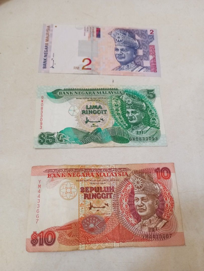 Malaysia Old Notes (RM2, 5, 10), Hobbies & Toys, Collectibles ...