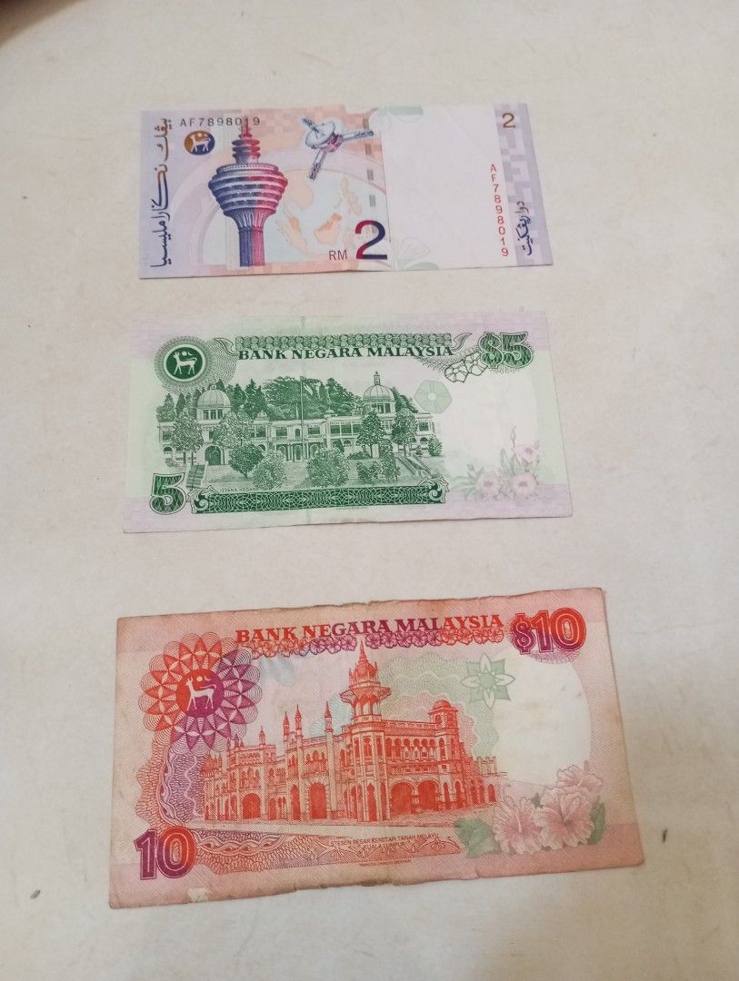 Malaysia Old Notes (RM2, 5, 10), Hobbies & Toys, Collectibles ...