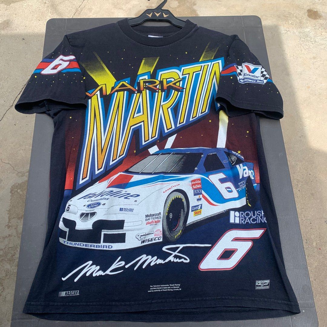Mark Martin "Roush Racing" - Vintage Nascar AOP, Men's Fashion, Tops ...