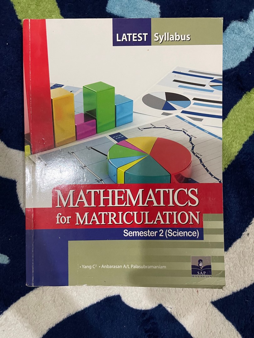 MATHEMATICS FOR MATRICULATION SEMESTER 2 (SCIENCE) BOOKS, Hobbies ...