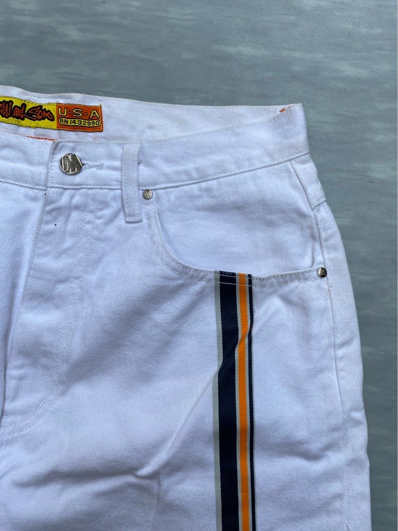 Maui & Sons White Jorts, Men's Fashion, Bottoms, Shorts on Carousell