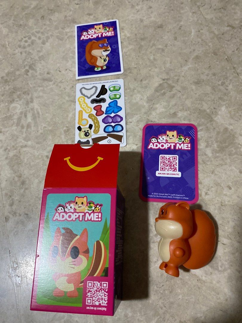 McDonald’s happy meal adopt me Chipmunk, Hobbies & Toys, Toys & Games ...