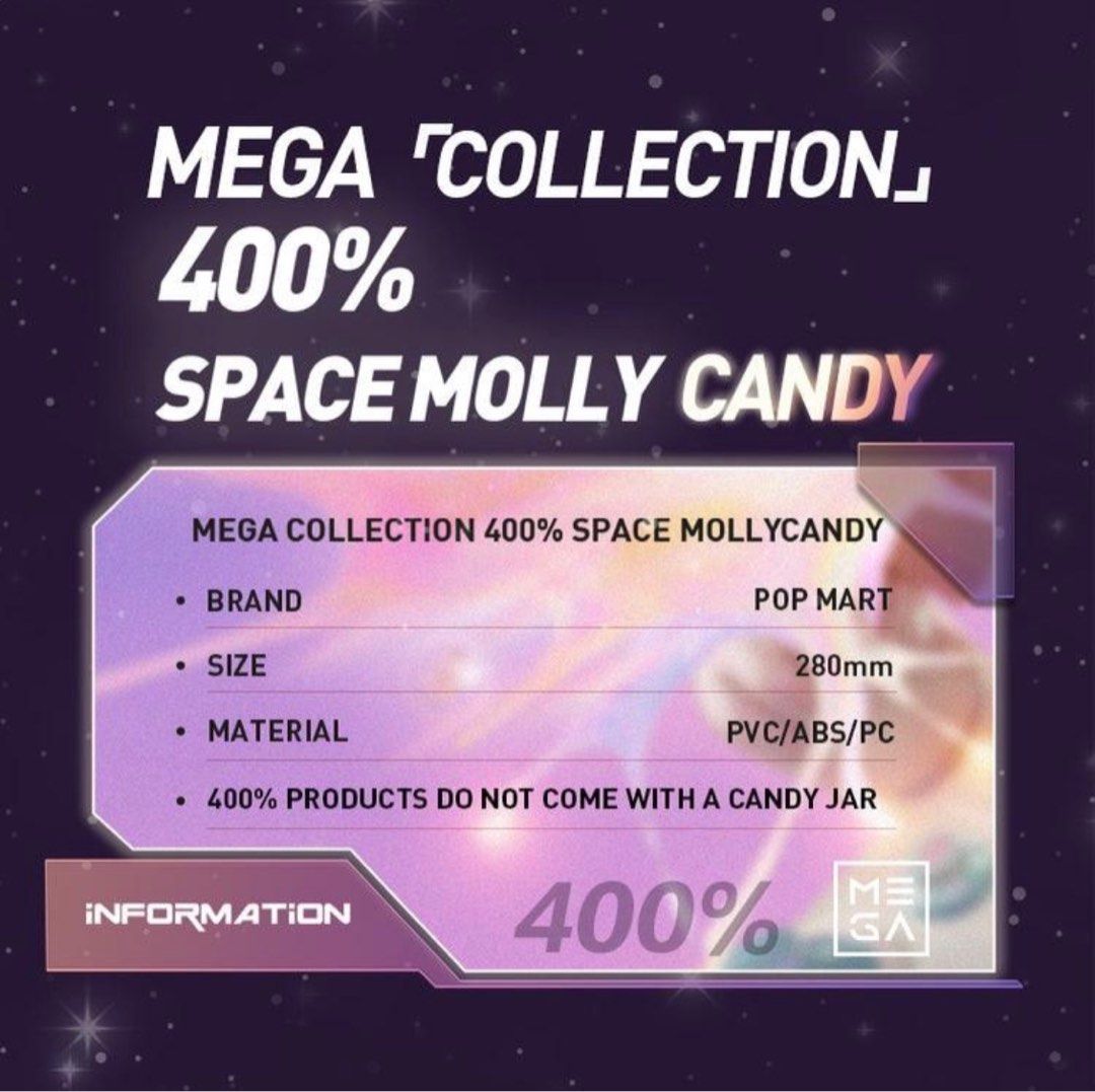 Mega Collection 400% Space Molly Candy, Hobbies & Toys, Toys & Games on ...