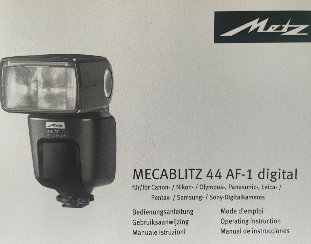 Metz Mecablitz 44 AF-1, Photography, Photography Accessories, Flashes ...