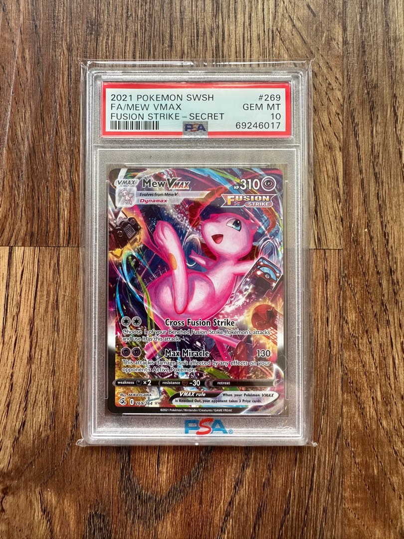 Mew VMAX AA Fusion Strike PSA 10 Pokemon TCG, Hobbies & Toys ...