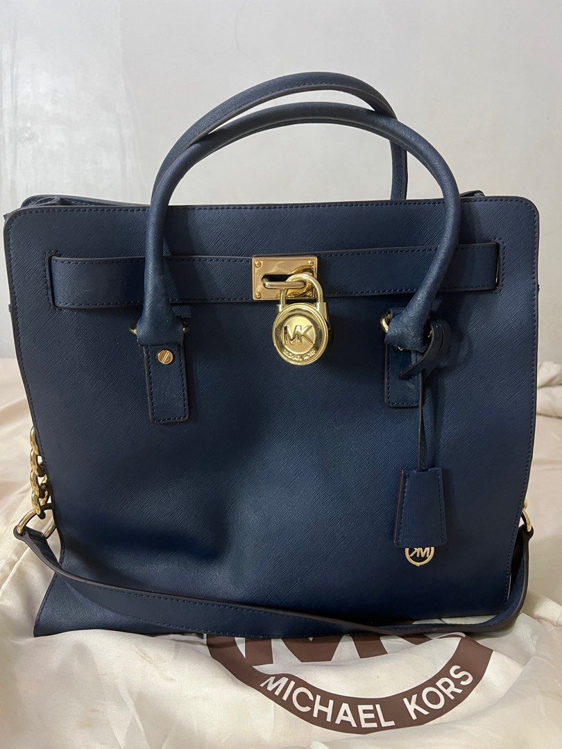 Michael Kors Hamilton large in Saffiano Leather, Luxury, Bags & Wallets ...