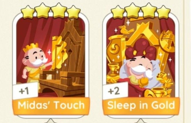 Midas' Touch & Sleep I'm Gold Monopoly Go Sticker - n, Video Gaming ...