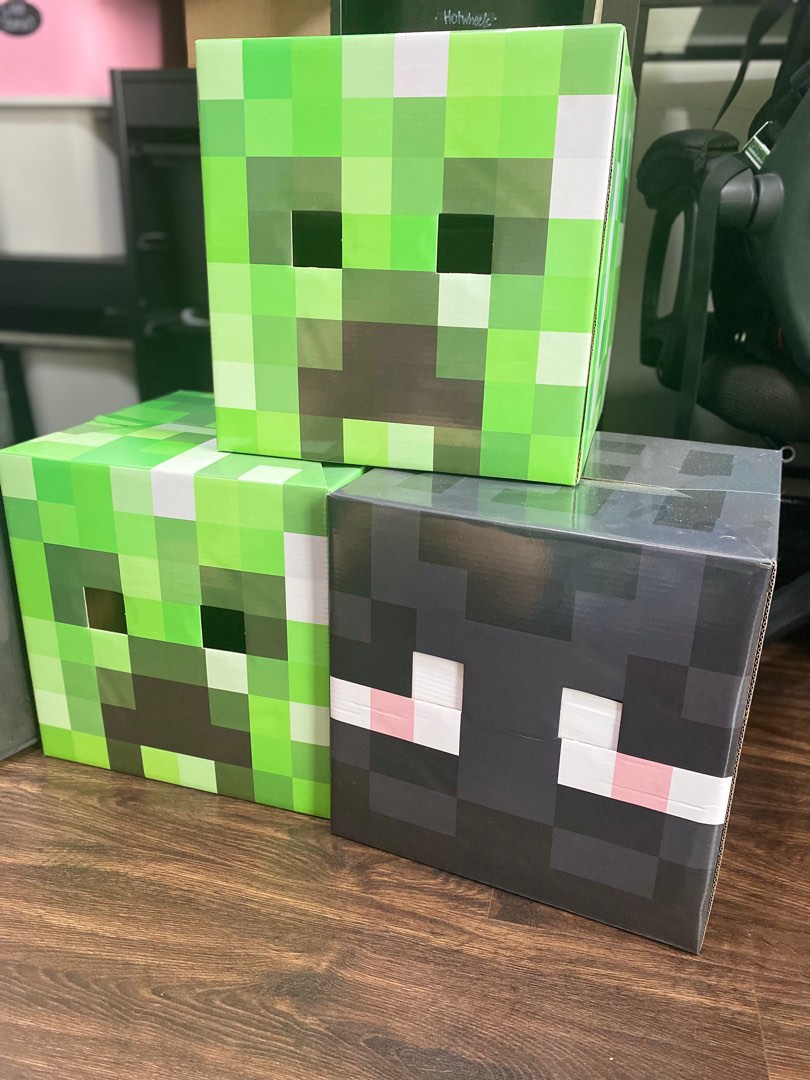 MINECRAFT CREEPER / ENDERMAN MASK HEADGEAR, Hobbies & Toys, Toys ...