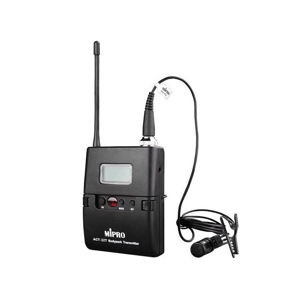 MIPRO ACT-32T UHF Wireless Bodypack Transmitter (with clip mic), Audio ...