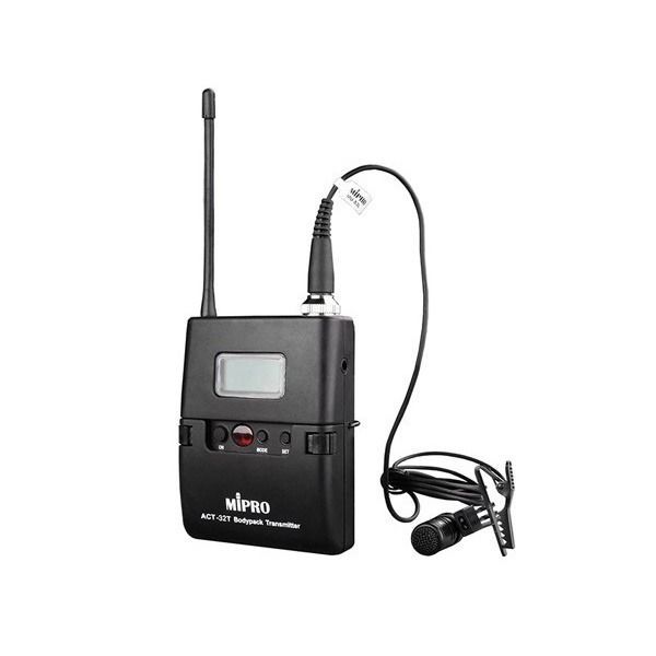 MIPRO ACT-32T UHF Wireless Bodypack Transmitter (with clip mic), Audio ...