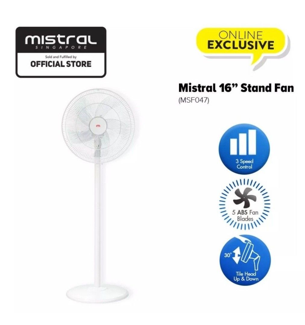 Mistral Stand Fan, Furniture & Home Living, Lighting & Fans, Fans on ...