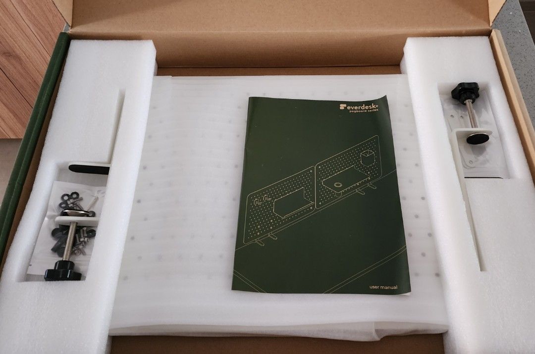 New Everdesk Pegboard Panel in White | Vision board peg board ...