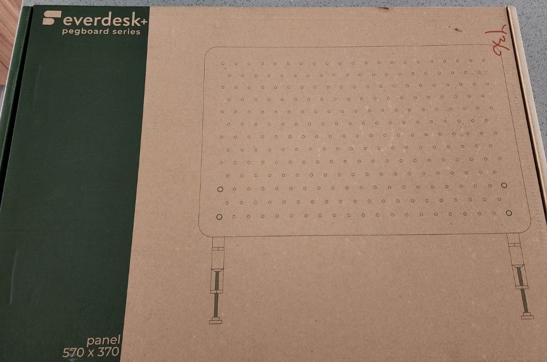 New Everdesk Pegboard Panel in White | Vision board peg board ...