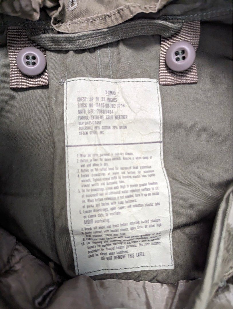 NEW US Army M65 Fishtail Parka With Detachable Original Liner And Real ...