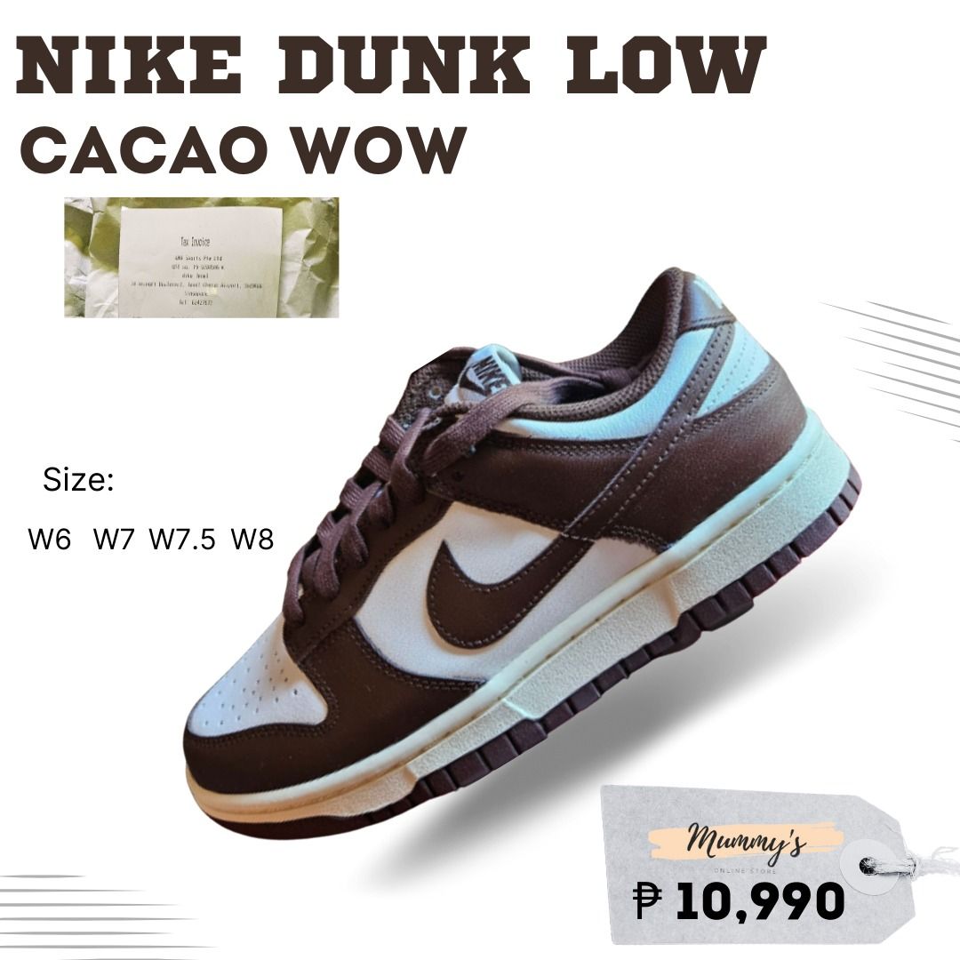 AUTHENTIC FROM SG NIKE DUNK LOW CACAO WOW, Women's Fashion, Footwear ...