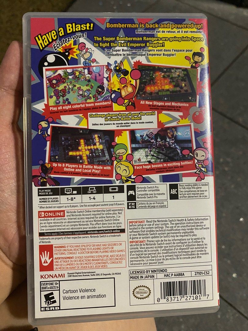 Nintendo switch game Super Bomberman R, Video Gaming, Video Games ...