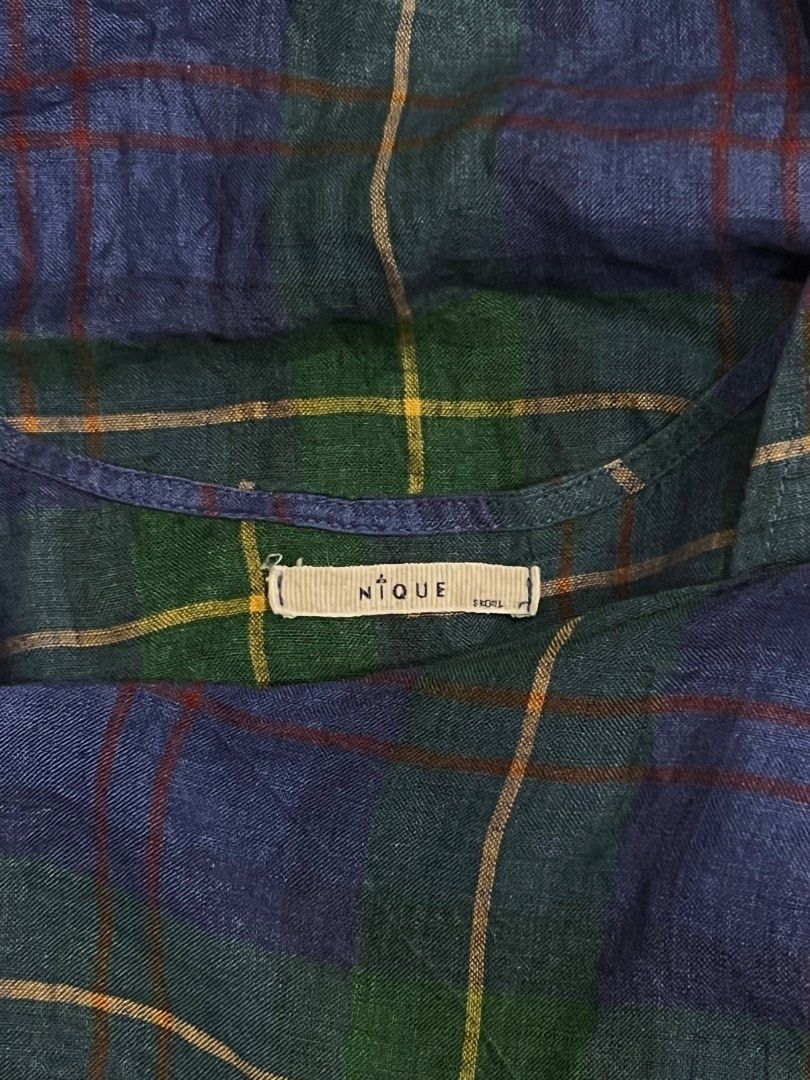 Nique Plaid Wrap Around Dress, Women's Fashion, Dresses & Sets, Dresses ...