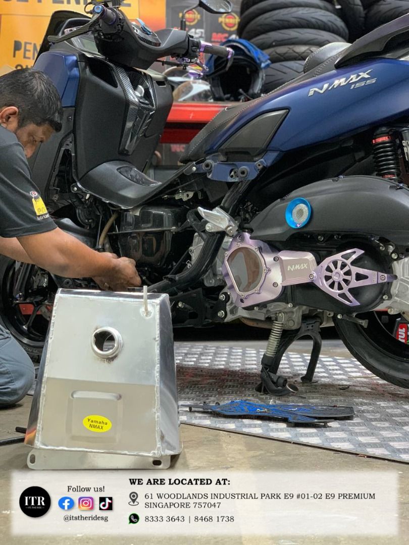 NMAX V2 AEROX V2 FUEL TANK UPGRADE, Motorcycles, Motorcycle Accessories ...